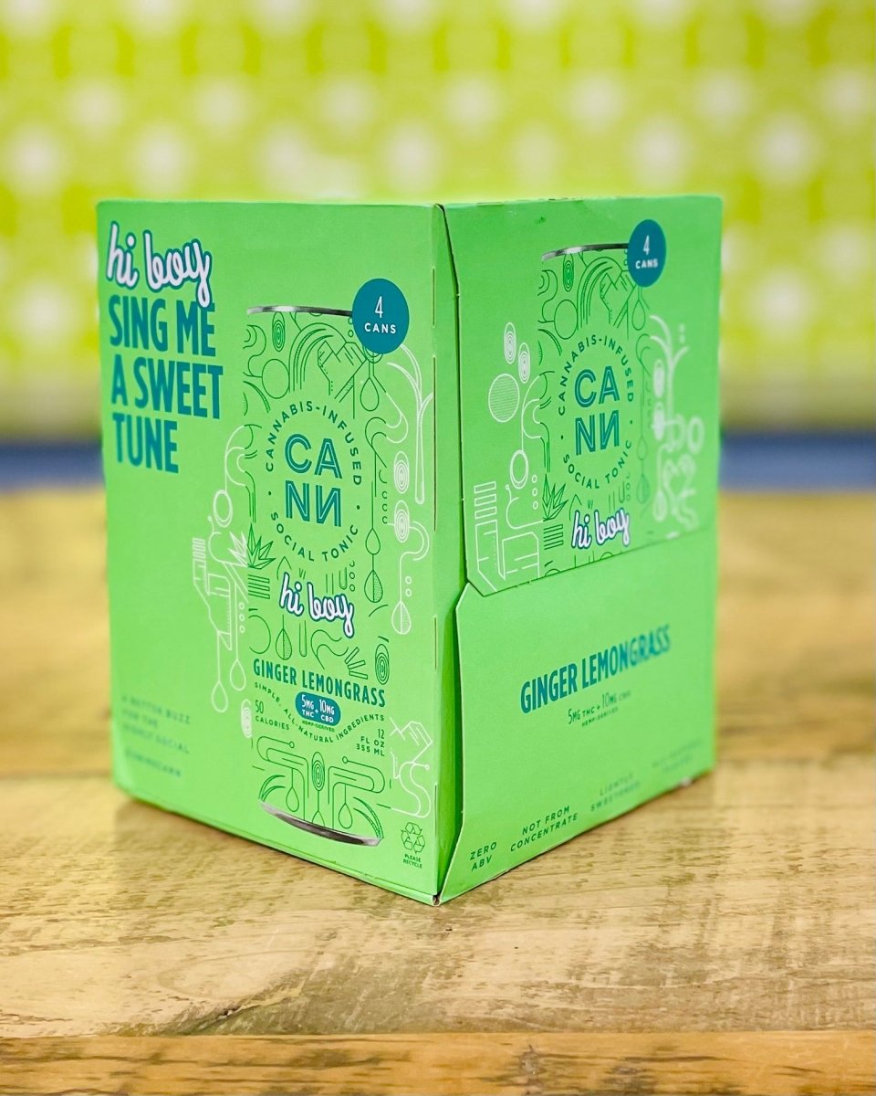CANN 5MG Ginger Lemongras THC Drink- 4 Pack, 12oz Cans – Neighbors Wine ...