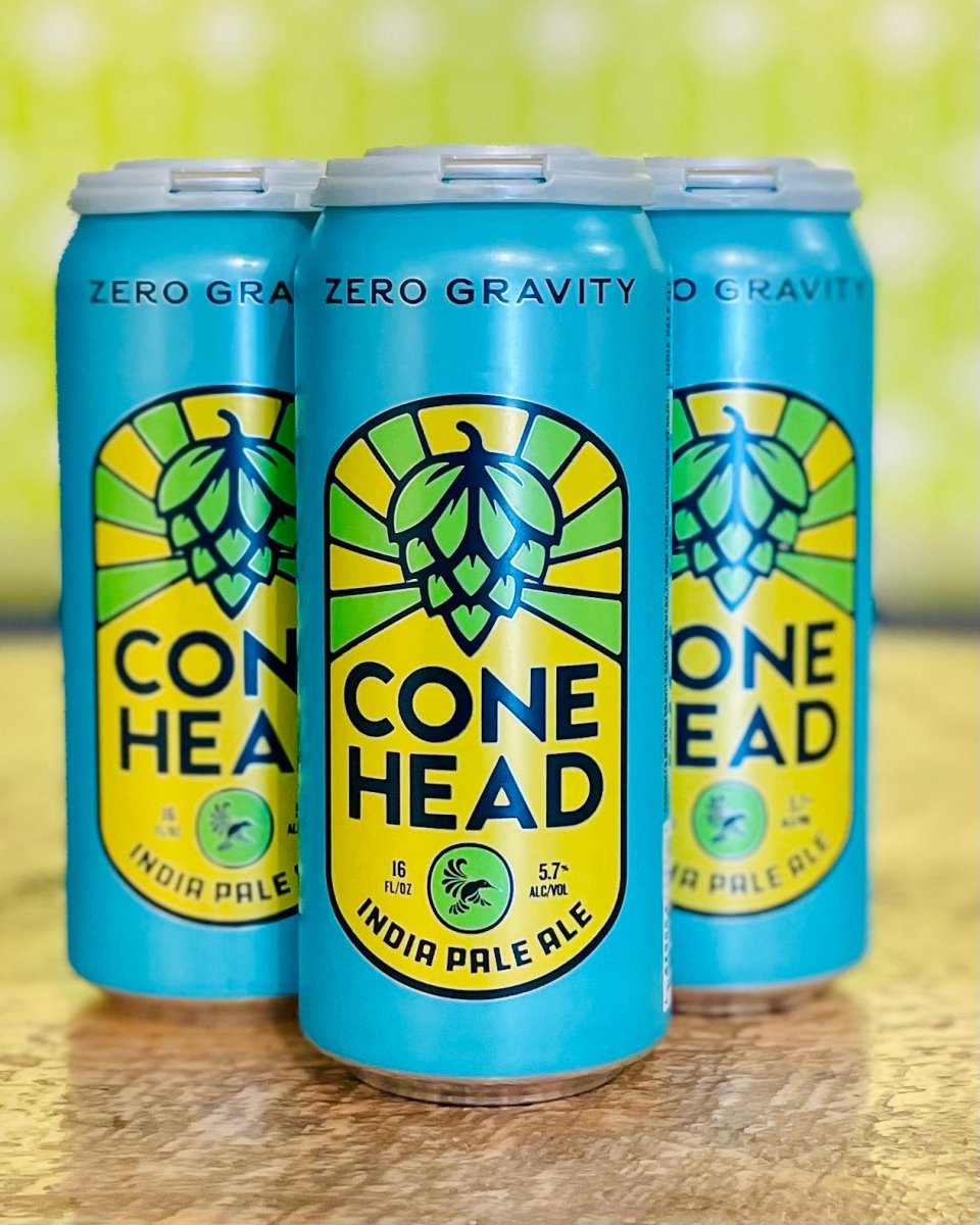 Zero Gravity Conehead IPA- 4 Pack, 16 oz Cans – Neighbors Wine Shop